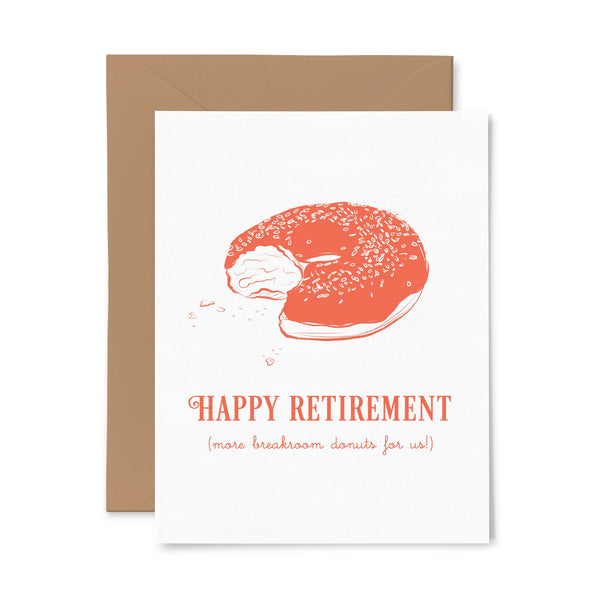 Break Room Donuts | Retirement | Letterpress Greeting Card – Color Box ...