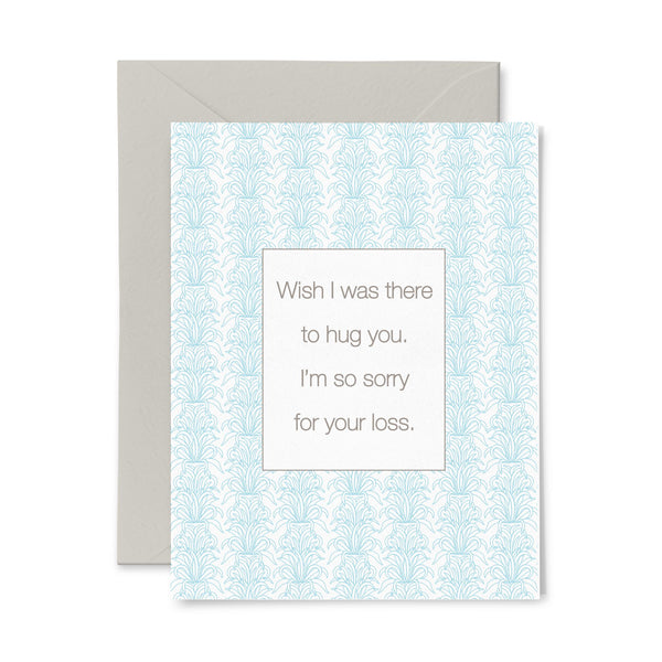 Hug | Sympathy | Letterpress Greeting Card – Color Box Wholesale